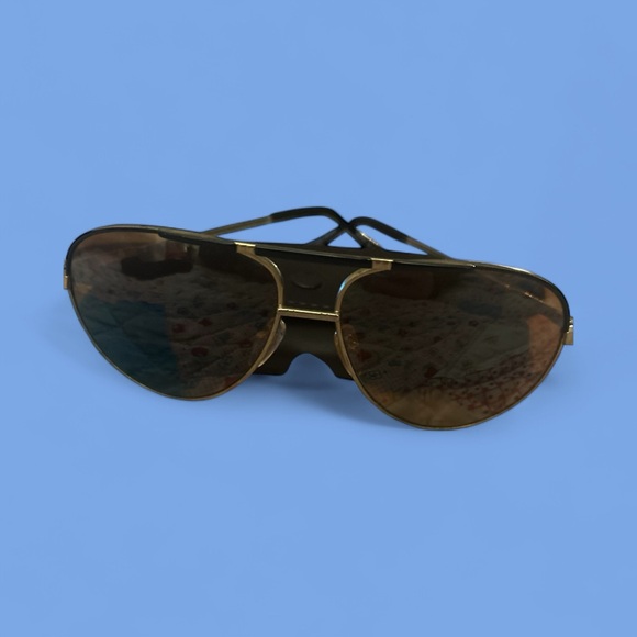 Accessories | Vintage 197 Aviator Sunglasses With Gold Accents | Poshmark